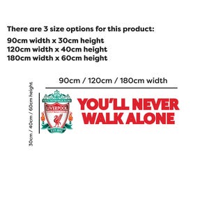 Liverpool Football Club - Crest 'you'll Never Walk Alone' Quote Wall ...