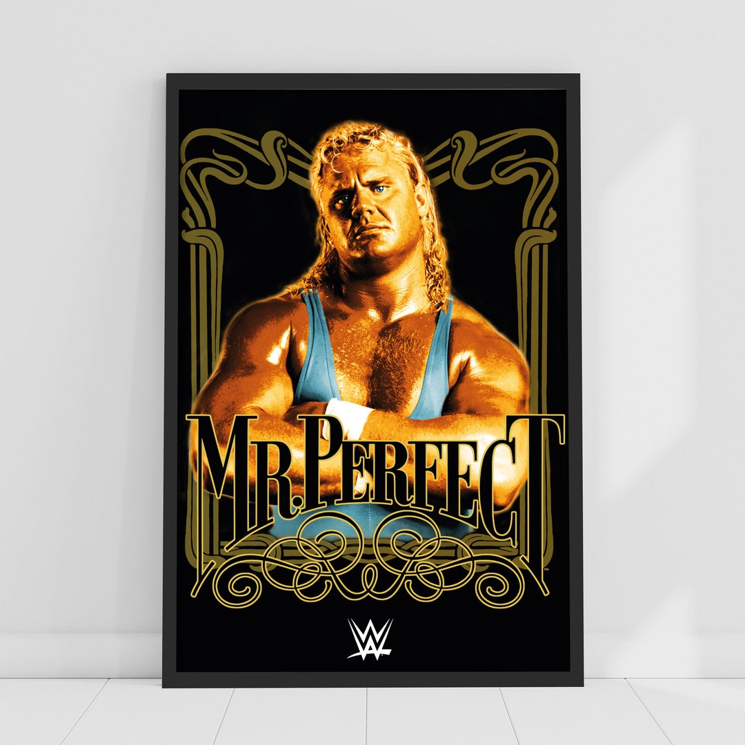 WWE Print - Mr Perfect Graphic Poster Wrestling Wall Art - Etsy