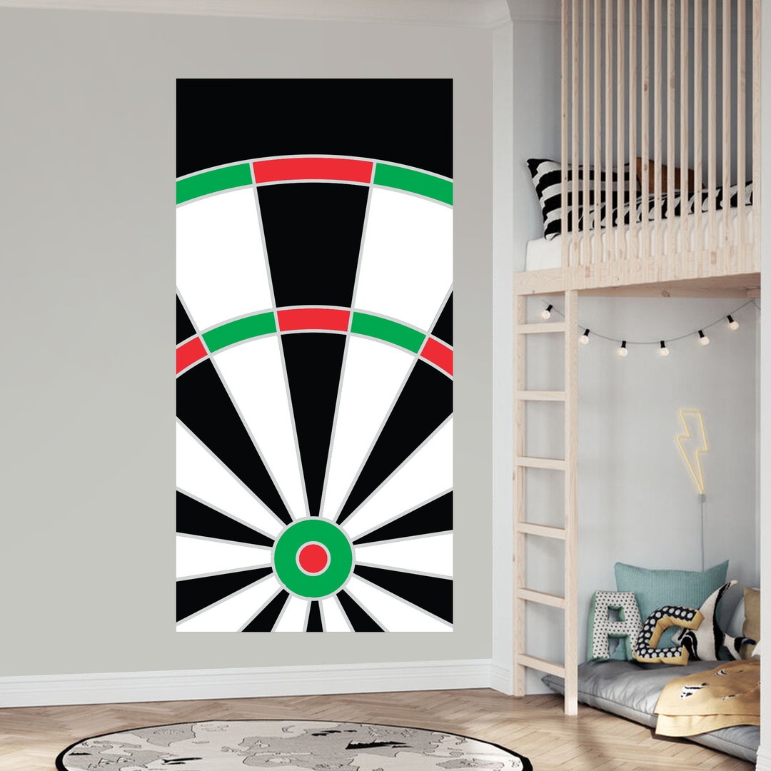 Darts Wall Sticker Dart Board Mural Decal Wall Art - Etsy