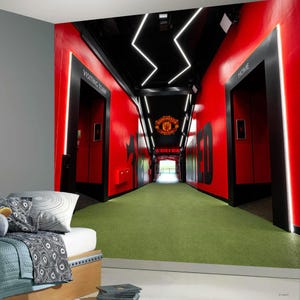 Manchester United Football Club - Old Trafford Tunnel Full Wall Mural ...