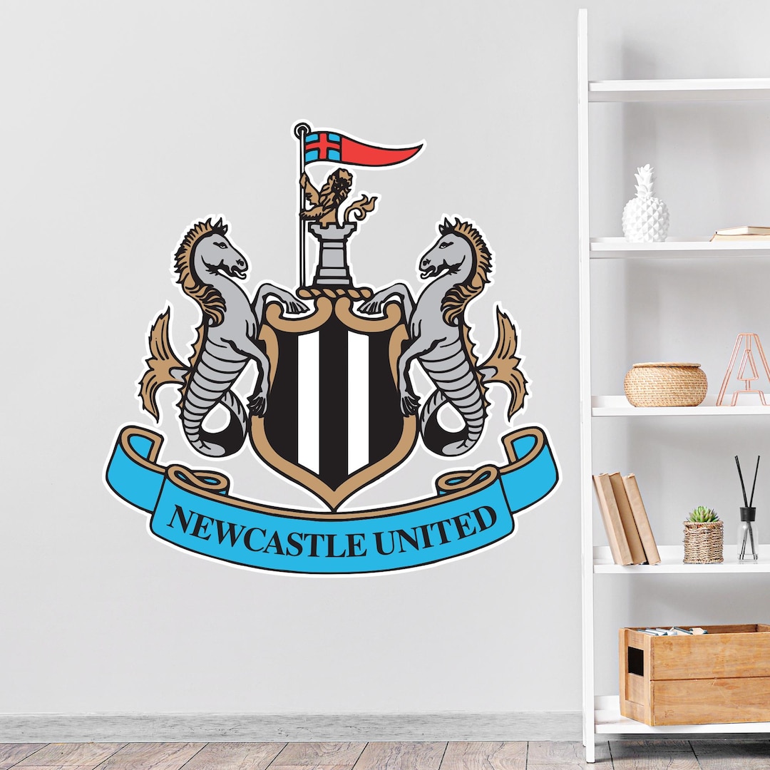Newcastle United Football Club - Crest Wall Sticker NUFC Decal - Etsy UK