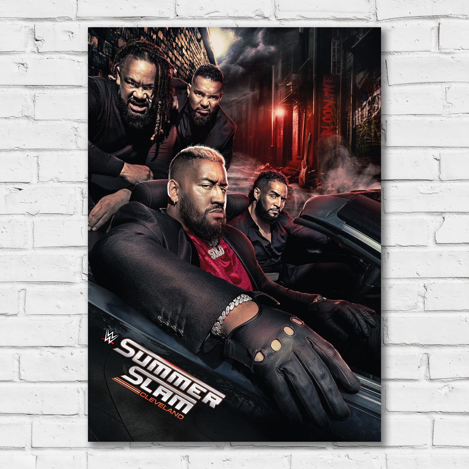 WWE Print - Summer Slam Cleveland Car Poster Wrestling Wall Art - Etsy