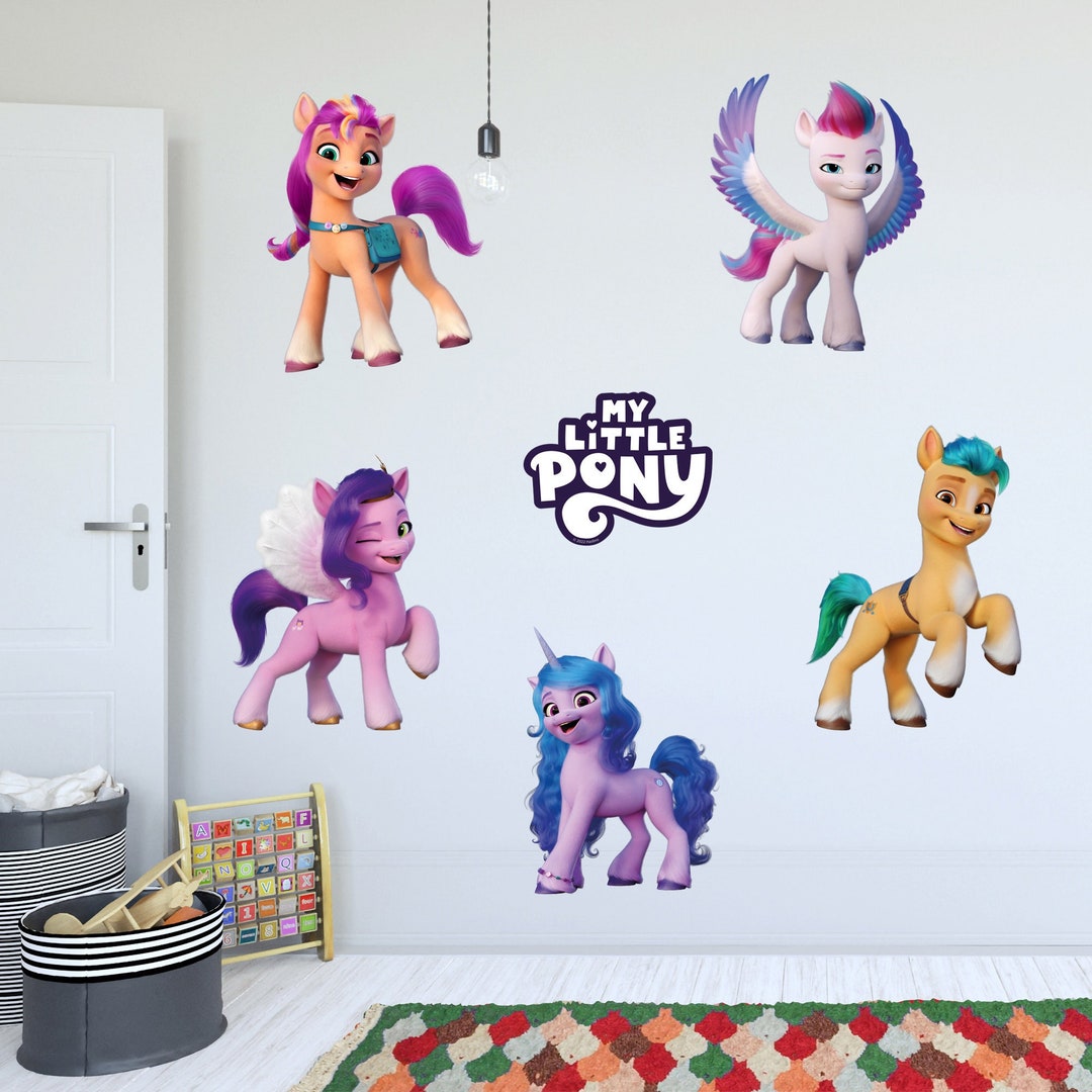 My Little Pony Wall Sticker - A New Generation Character Wall Decal Set ...