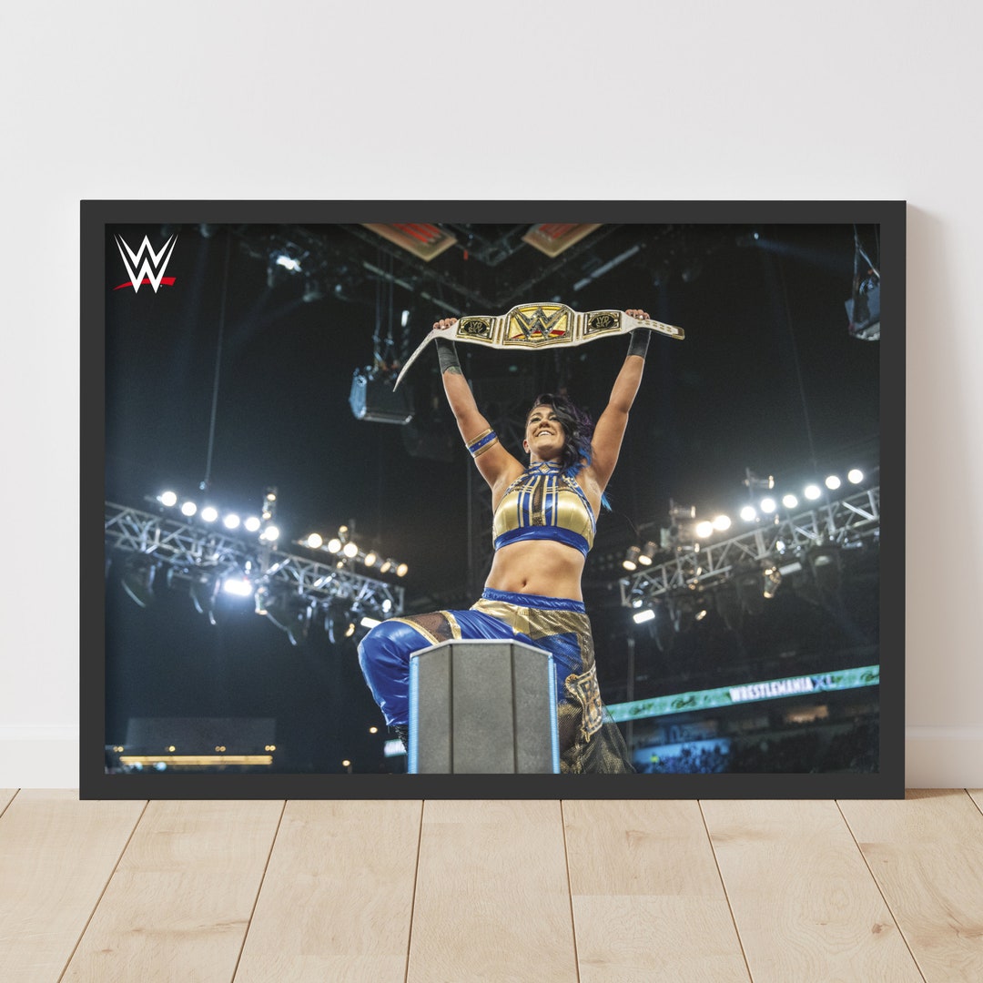 WWE Print - Bayley Wrestlemania Win Poster Wrestling Wall Art - Etsy