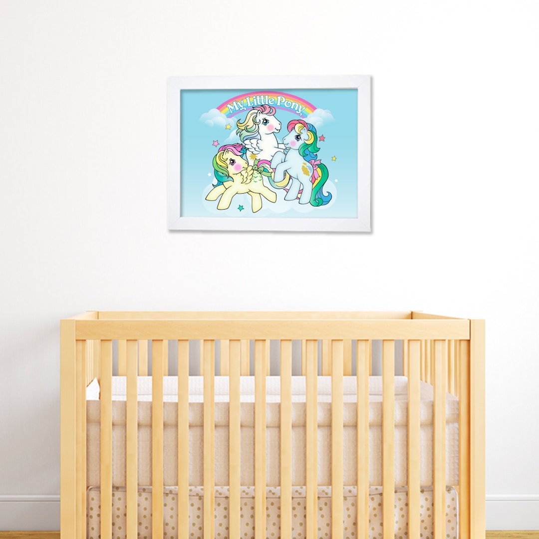My Little Pony Print - Retro Group Print Kids Wall Art Pony Decor - Etsy