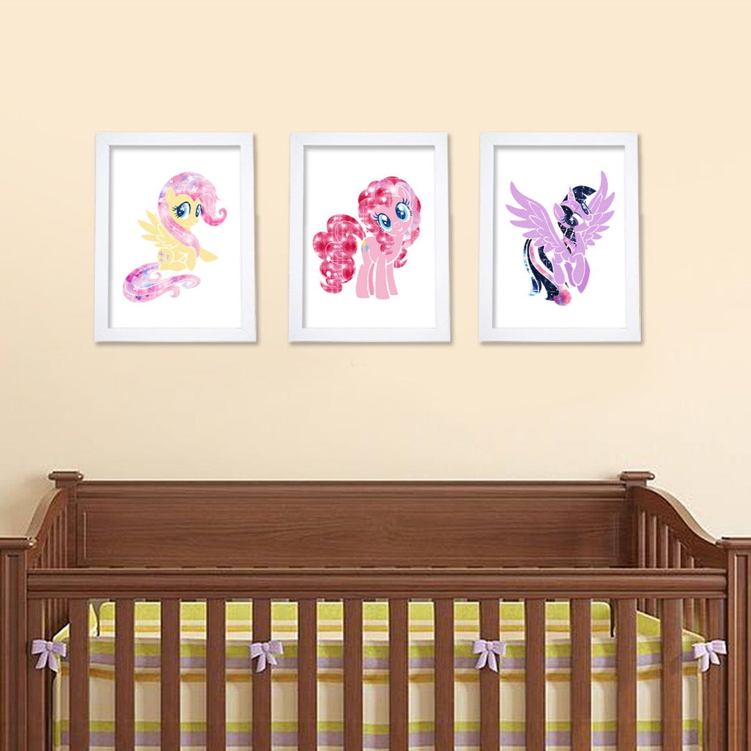 My Little Pony Prints - Sparkly Ponies Set of 3 Prints - Etsy