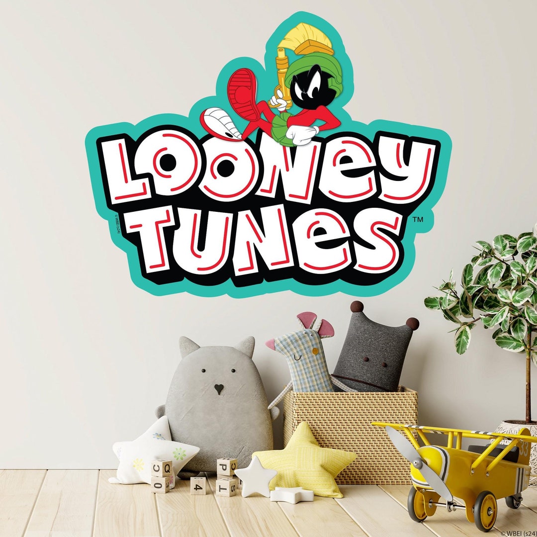 Looney Tunes™ Wall Sticker - Marvin the Martian Lay on Logo Wall Decal ...