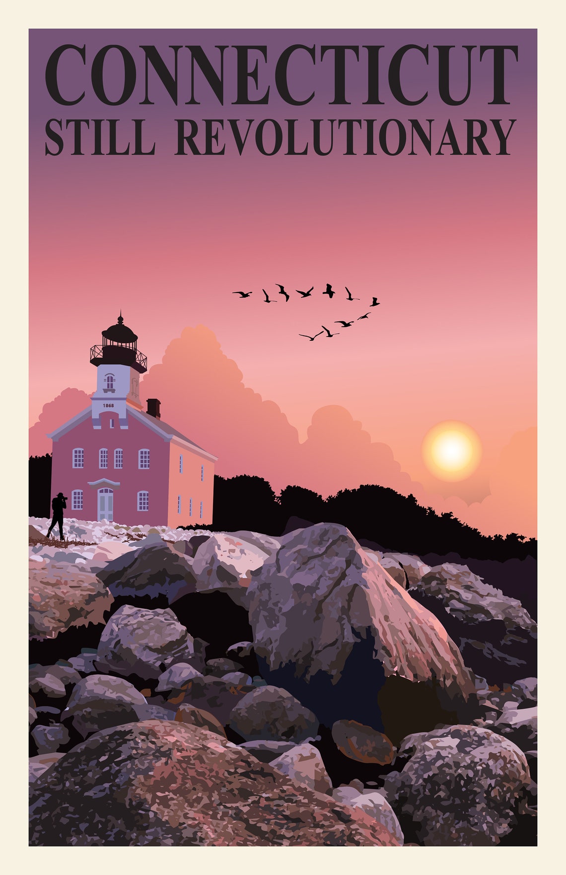 Connecticut Poster - Etsy