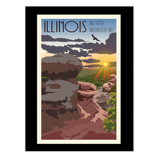 Illinois Poster - Etsy