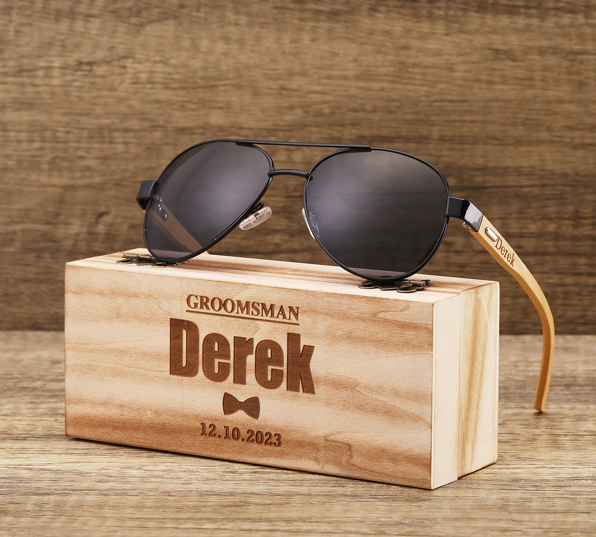 Personalized Wooden Sunglasses Engraved Unisex Sunglasses - Etsy