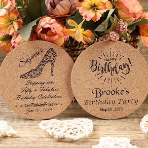 Bulk Personalized Party Coasters, Xmas Party Favors, Birthday Coasters ...