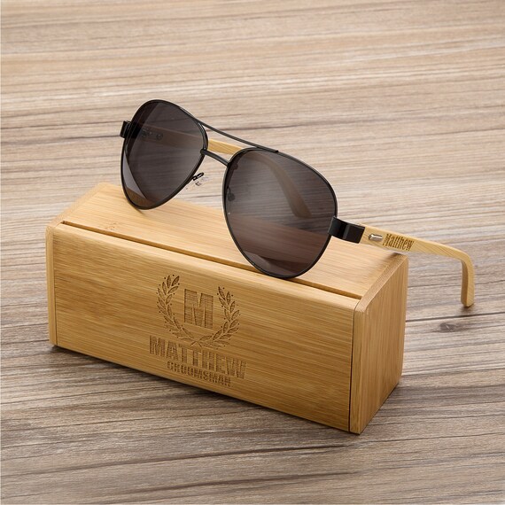 Personalized Wooden Sunglasses Engraved Unisex Sunglasses | Etsy