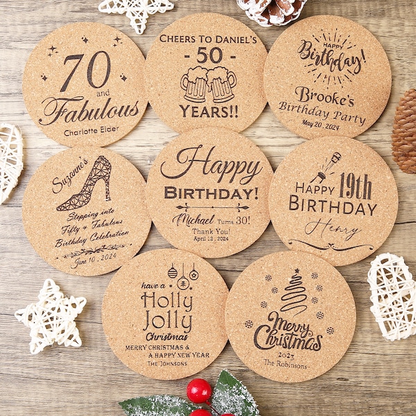 Personalized Paper Coasters - Etsy