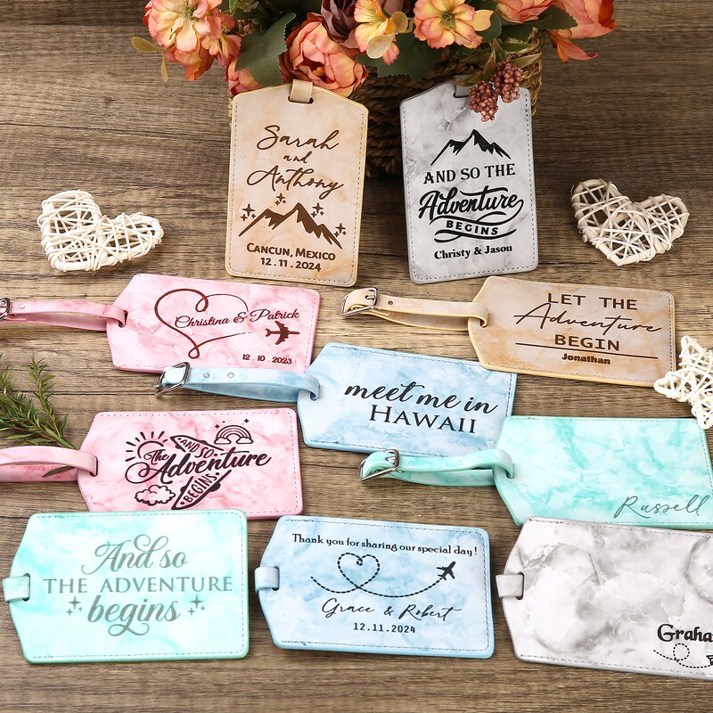 Wedding Luggage Tags - Etsy