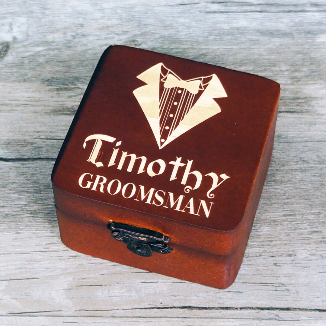 Personalized Wooden Mens Gift Box Engraved Wood Jewelry Box - Etsy