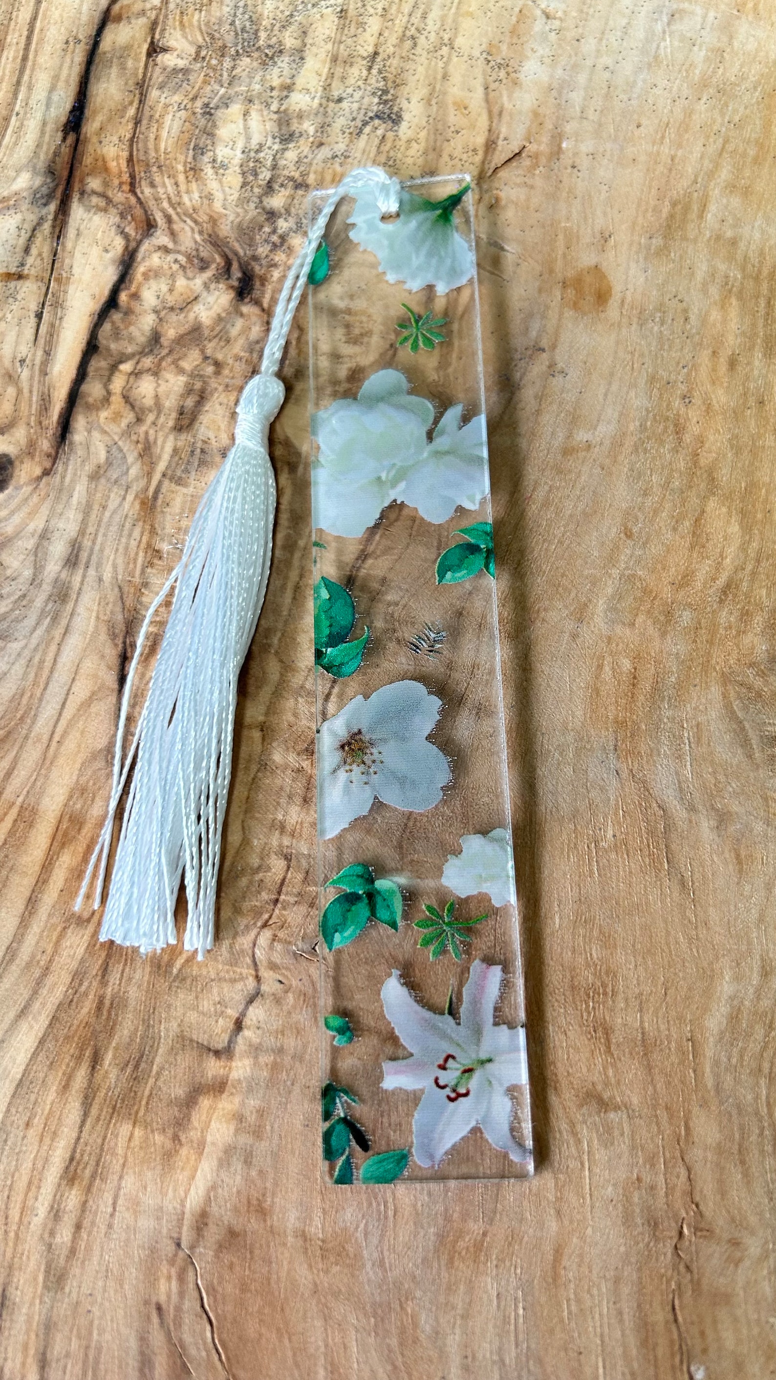 Acrylic Bookmarks, Flower Bookmarks, Tassel Bookmarks, Acrylic Floral ...