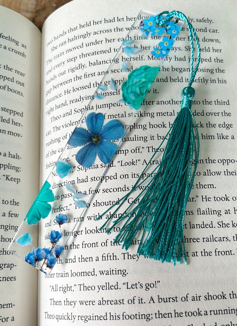Acrylic Bookmarks, Flower Bookmarks, Tassel Bookmarks, Acrylic Floral ...
