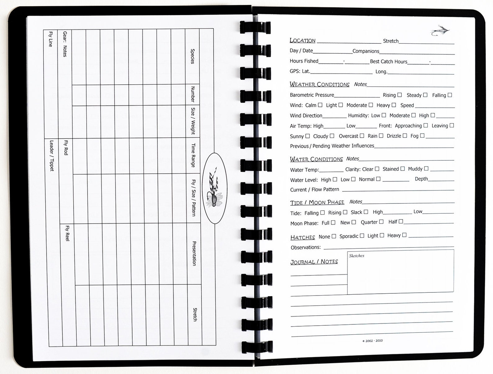 Fly Fishing Log Book by Fishtales Fishing Logs - A Comb Bound Fishing ...
