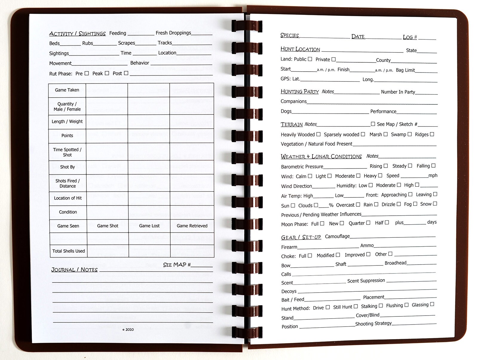 Hunttales Hunting Log Comb Bound - "capture A Memory You'll Want to ...