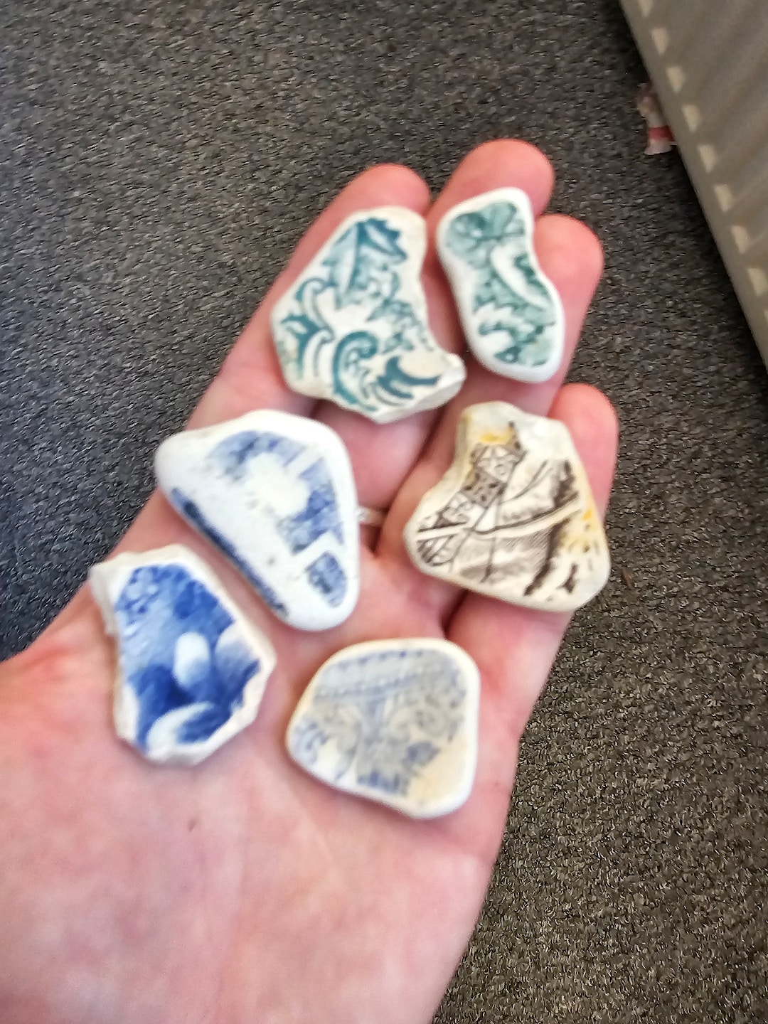 6 Seaham Sea Pottery Beach Pottery Pieces Vintage Pottery Sea - Etsy