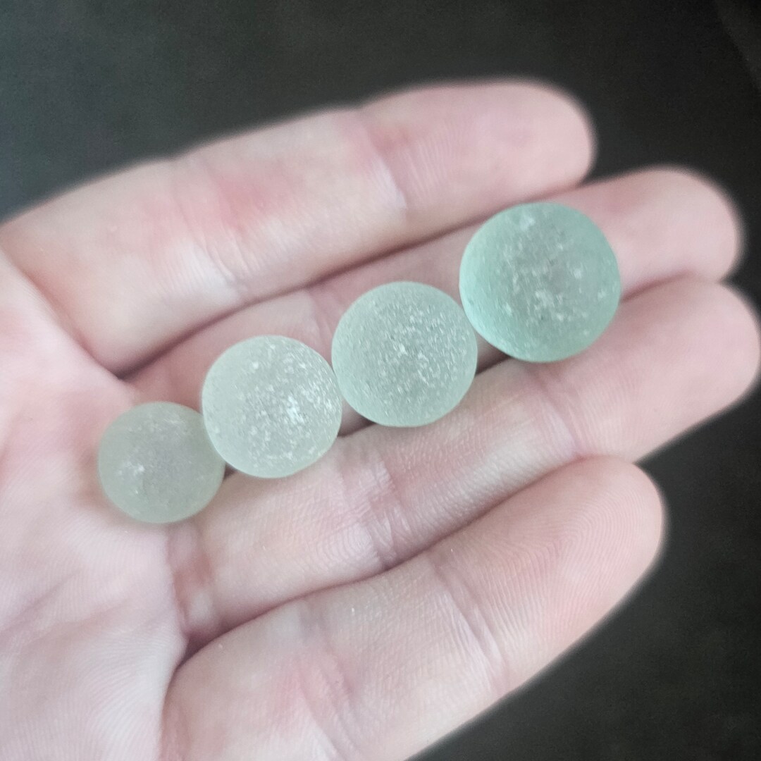 Four Lovely Codd Marbles Seaham Seaglass English Seaglass Northeast ...
