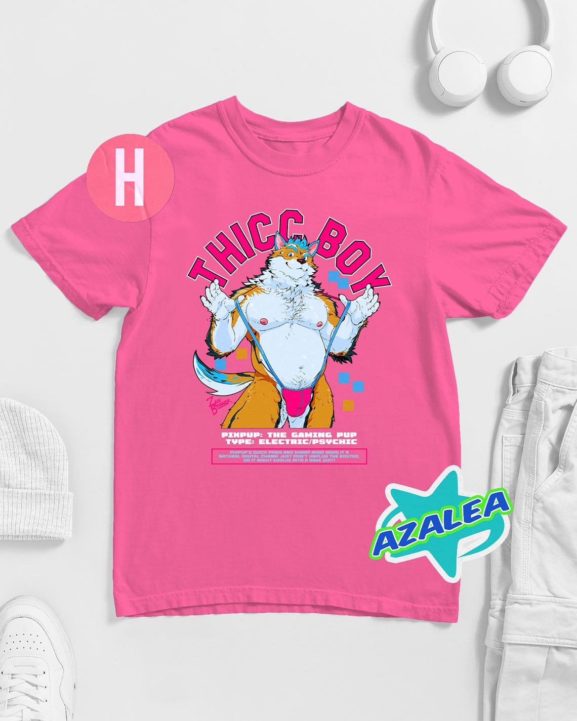 Thicc Boy Furry Pup T-shirt, Chunky Furry Pup Tee, Chubs Furry Pup ...