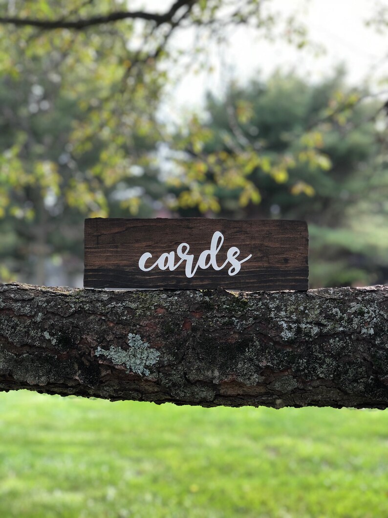 Wedding Cards Sign Cards Sign Rustic Wood Wedding Signs Wedding Signs ...