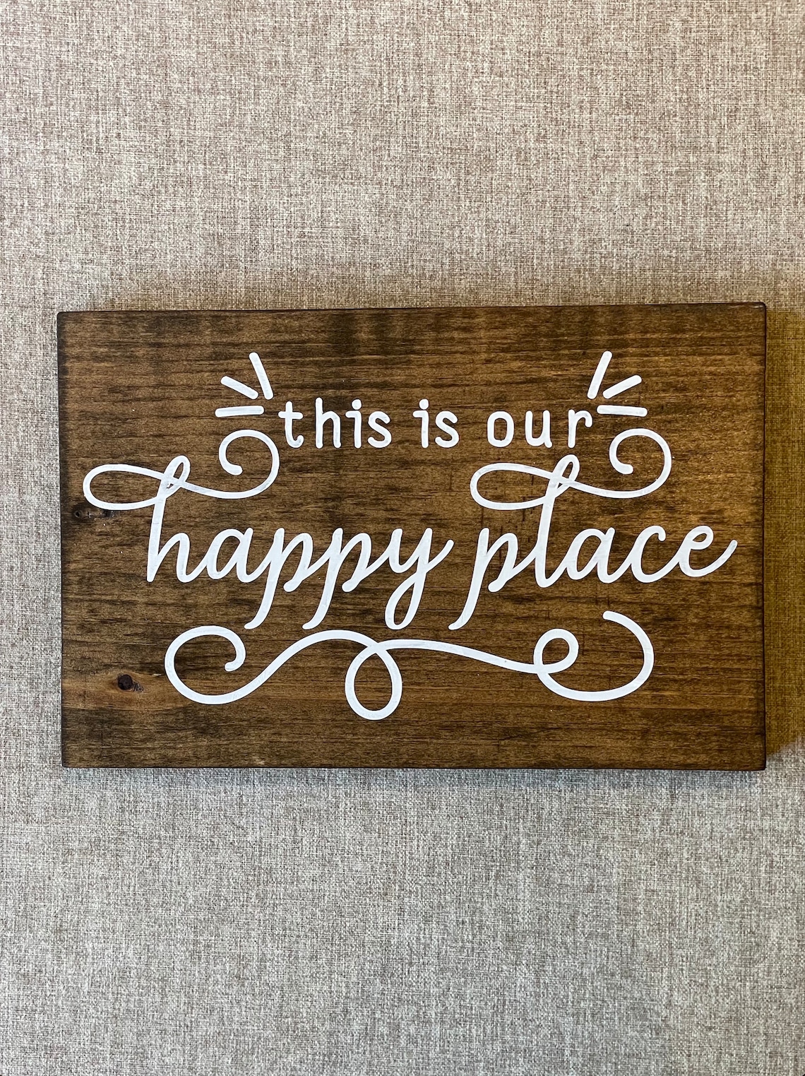 This is Our Happy Place Sign Wood Home Decor Sign Family - Etsy