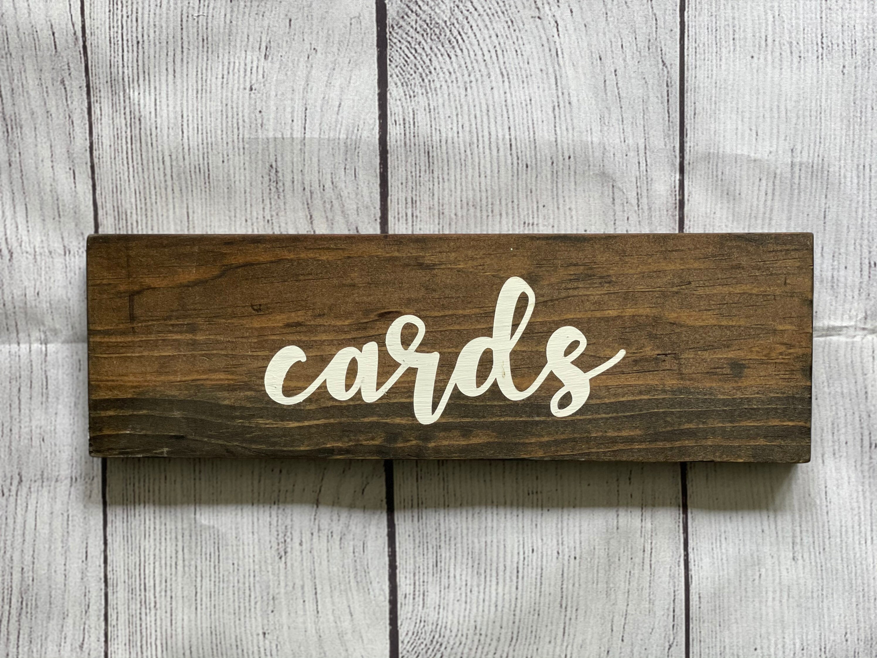 Wedding Cards Sign Cards Sign Rustic Wood Wedding Signs Wedding Signs ...
