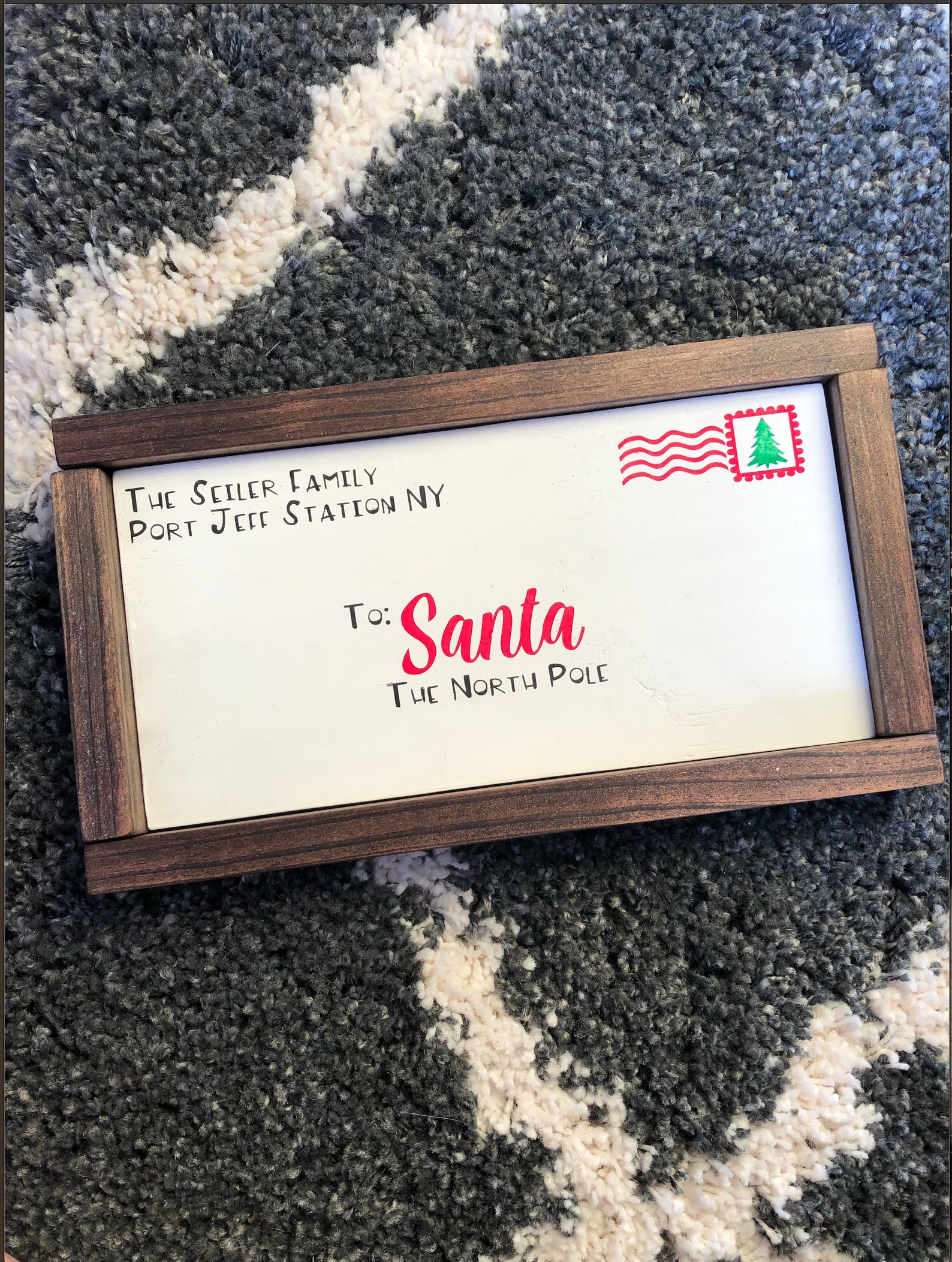 Letter to Santa Sign | Christmas Sign | Holiday Sign | Wood Sign ...