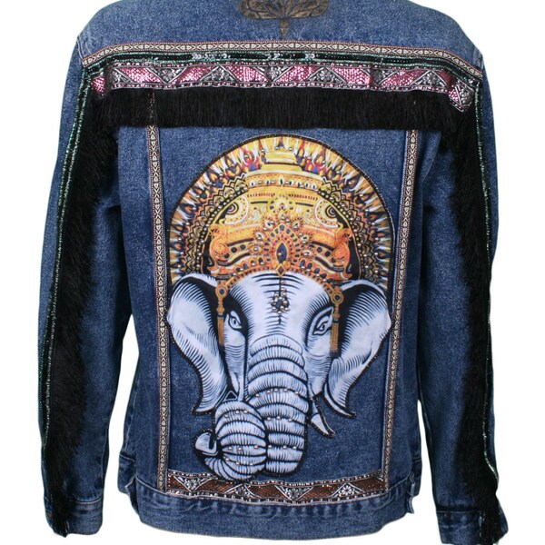 Embellished Denim Jacket - Etsy