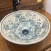 Ceramic Sink/ Bathroom Sink/ Vanity/ Hand Painted/ Handmade USA Stock ...
