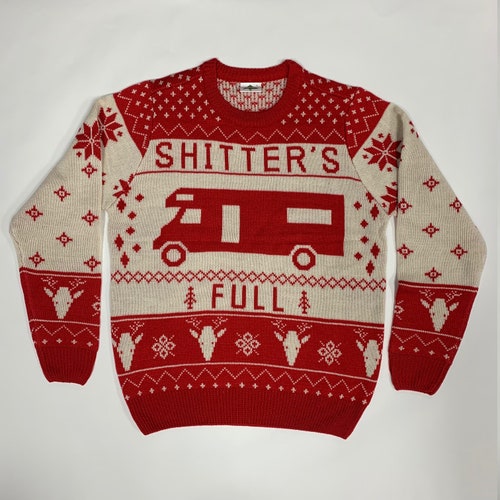 Christmas Vacation Shitter's Full Ugly Christmas Sweater - Etsy