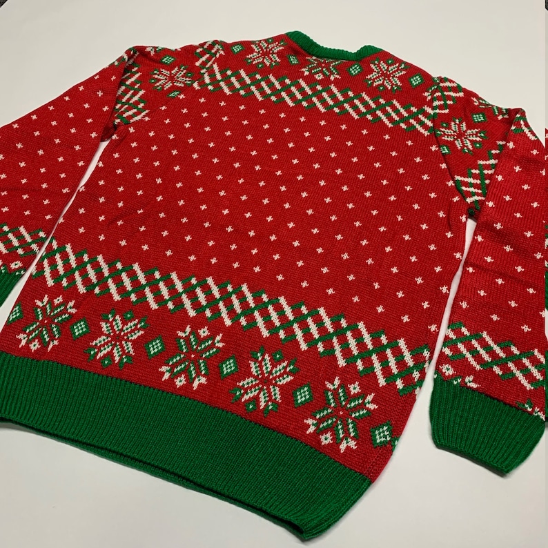 Reindeer Funny Ugly Christmas Sweater Red | Etsy