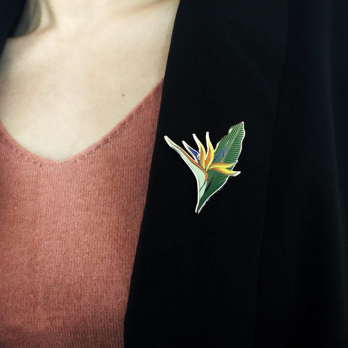 Tropical Birds of Paradise Pin // Plant Pin // Botanical Pin - Etsy