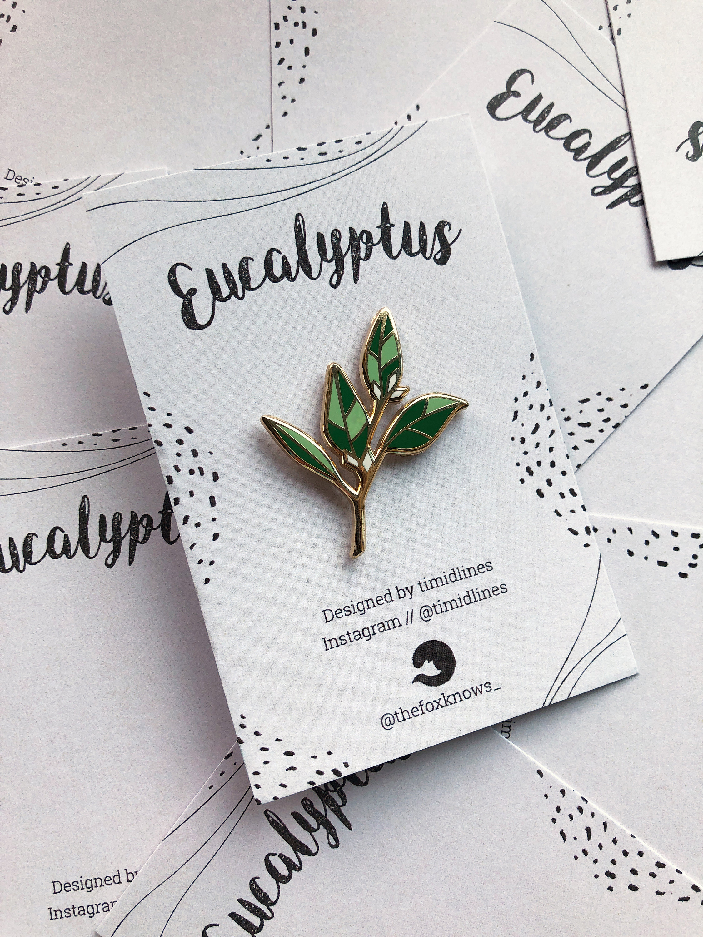 Eucalyptus Enamel Pin // Plant Pin // Botanical Pin - Etsy