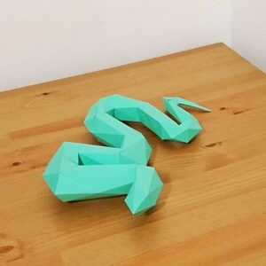 Snake Paper Model - Downloadable Pdf - Print at Home Paper Model ...