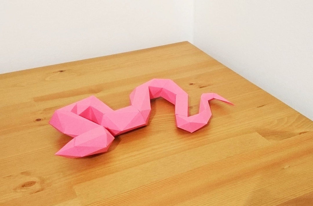 Snake Paper Model - Downloadable Pdf - Print at Home Paper Model ...
