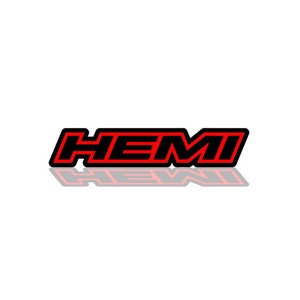 DODGE HEMI Logo Radiator Grille Badge Stylish & Durable Custom Emblem ...