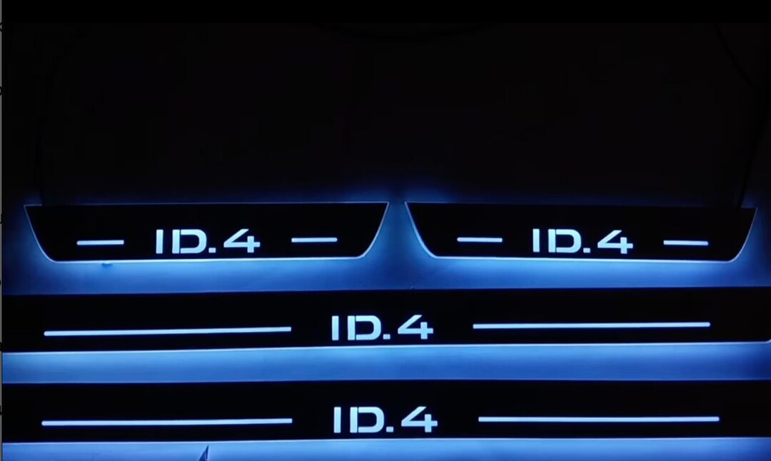 Custome LED Door Sills Fit Volkswagen ID4, LED Door Panel Step Interior ...