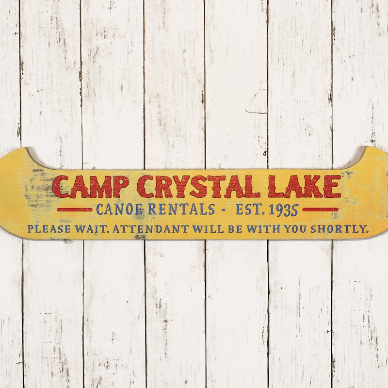 Camp Crystal Lake Sign - Etsy