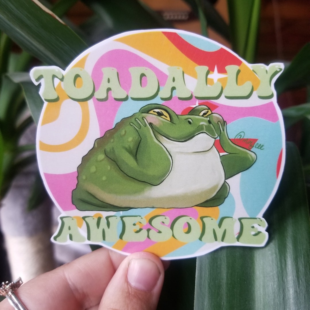 Toadally Awesome Sticker - Etsy