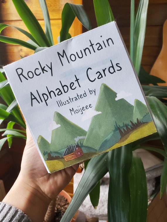 Rocky Mountain Alphabet Cards - Etsy