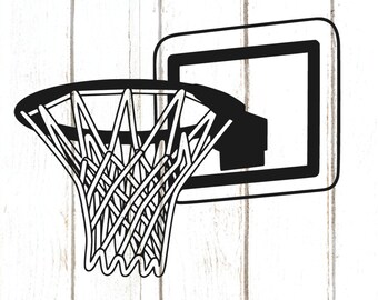 Basketball hoop svg | Etsy