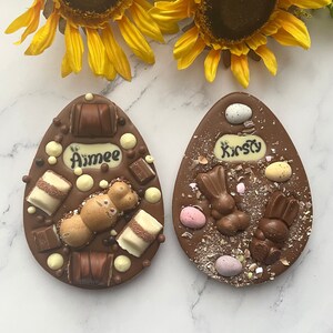 Personalised Easter Flegg Flat Egg Add a Name Kinder Mini Egg Kitkat ...