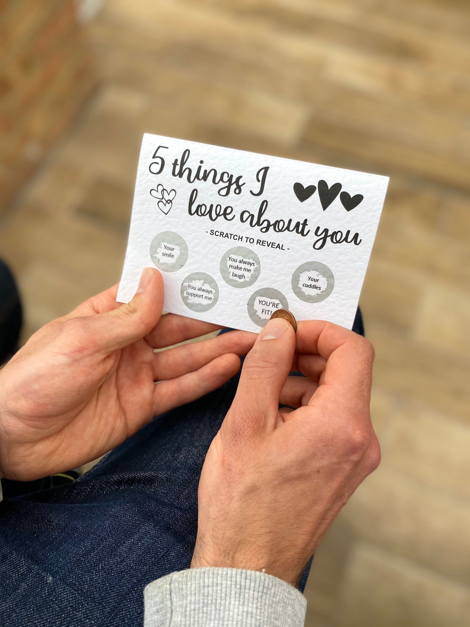 5 Things I Love About You Scratch Greeting Card Girlfriend - Etsy