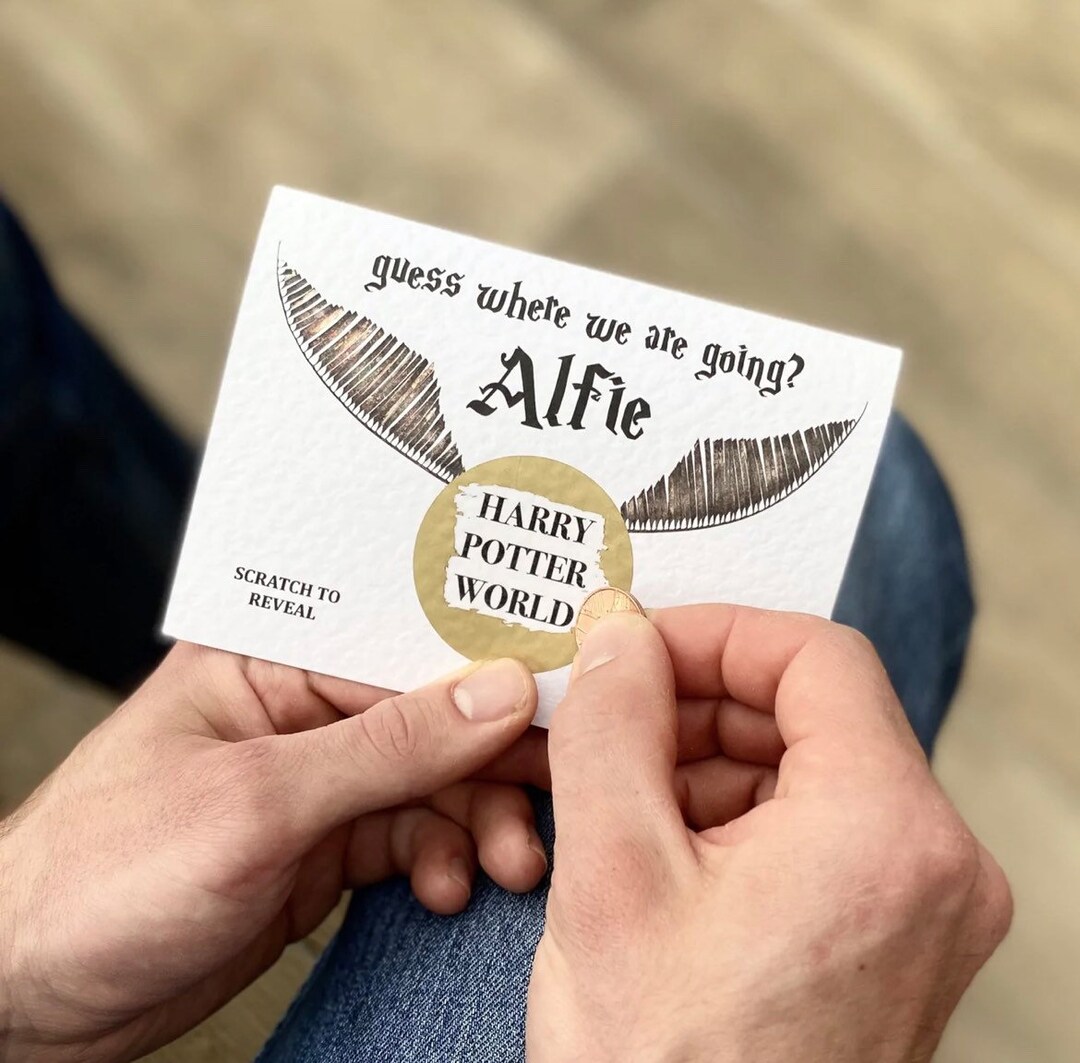 Personalised We Are Going to Harry Potter World Announcement Surprise ...