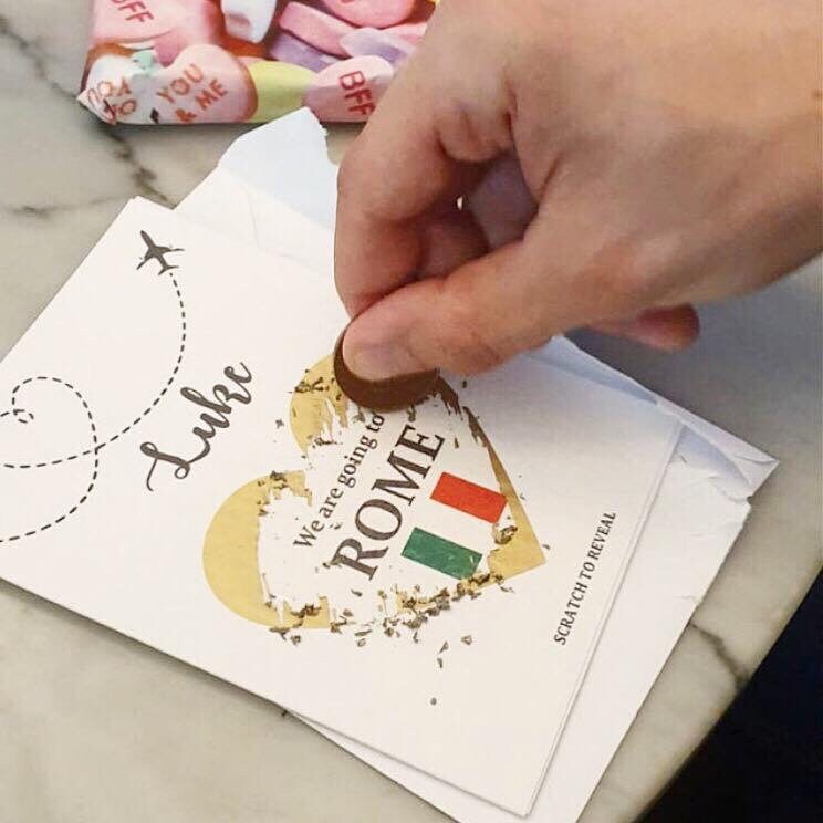 Personalised Surprise Reveal Card Holiday Tickets Reveal | Etsy UK