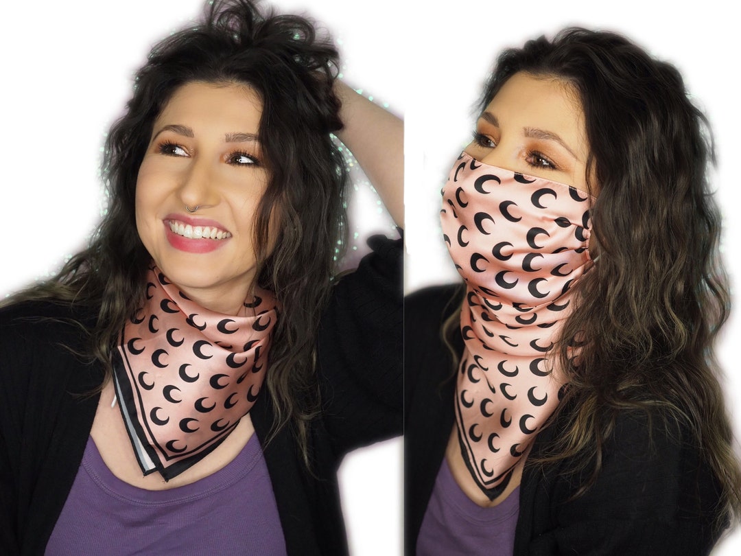 Blush Moon Face Dust Bandana - Etsy