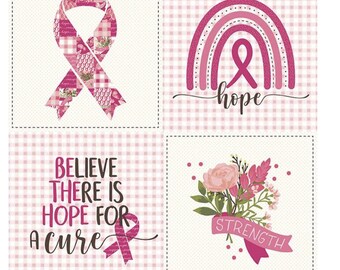 Breast Cancer Fabric Panel - Etsy